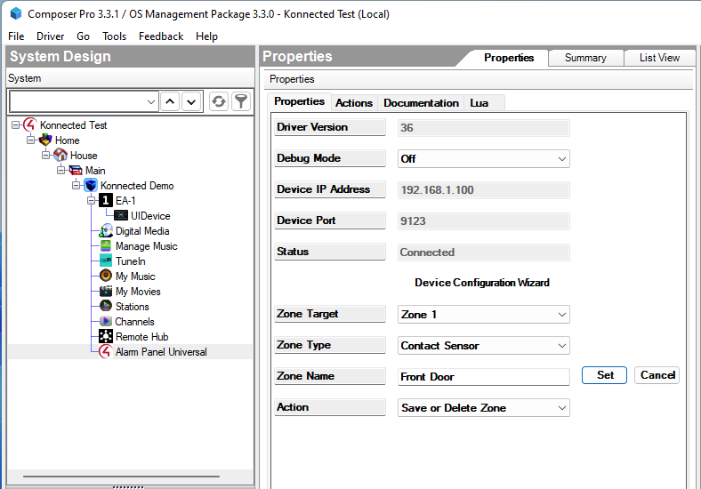 Discover & Setup Konnected Alarm Panels in Control4
